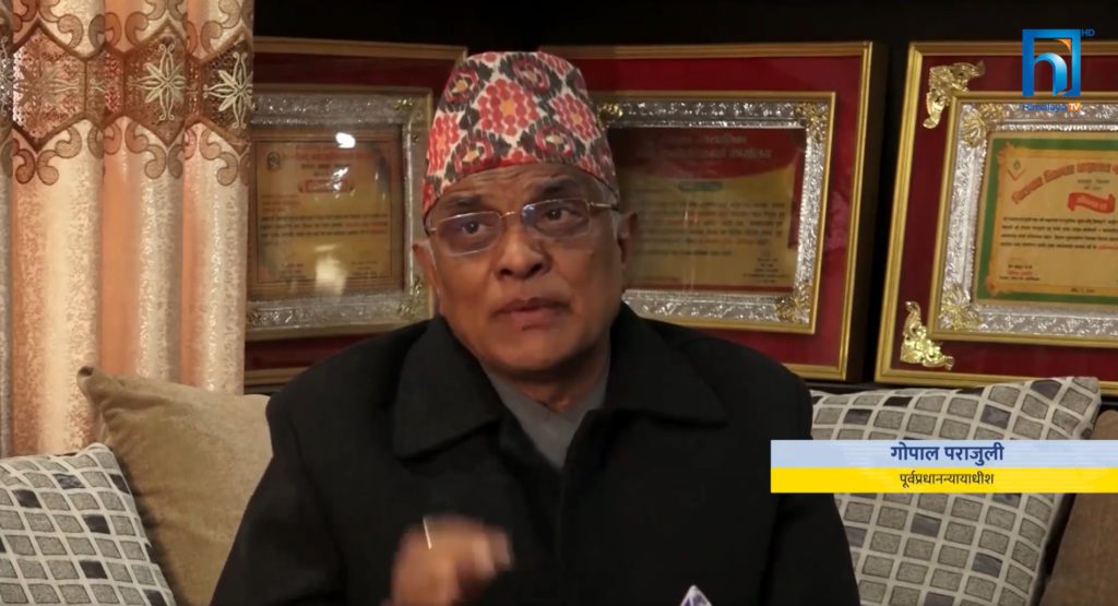 निर्वाचन सारिए संविधान नै समाप्त हुने पूर्वप्रधानन्यायाधीश पराजुलीको ...